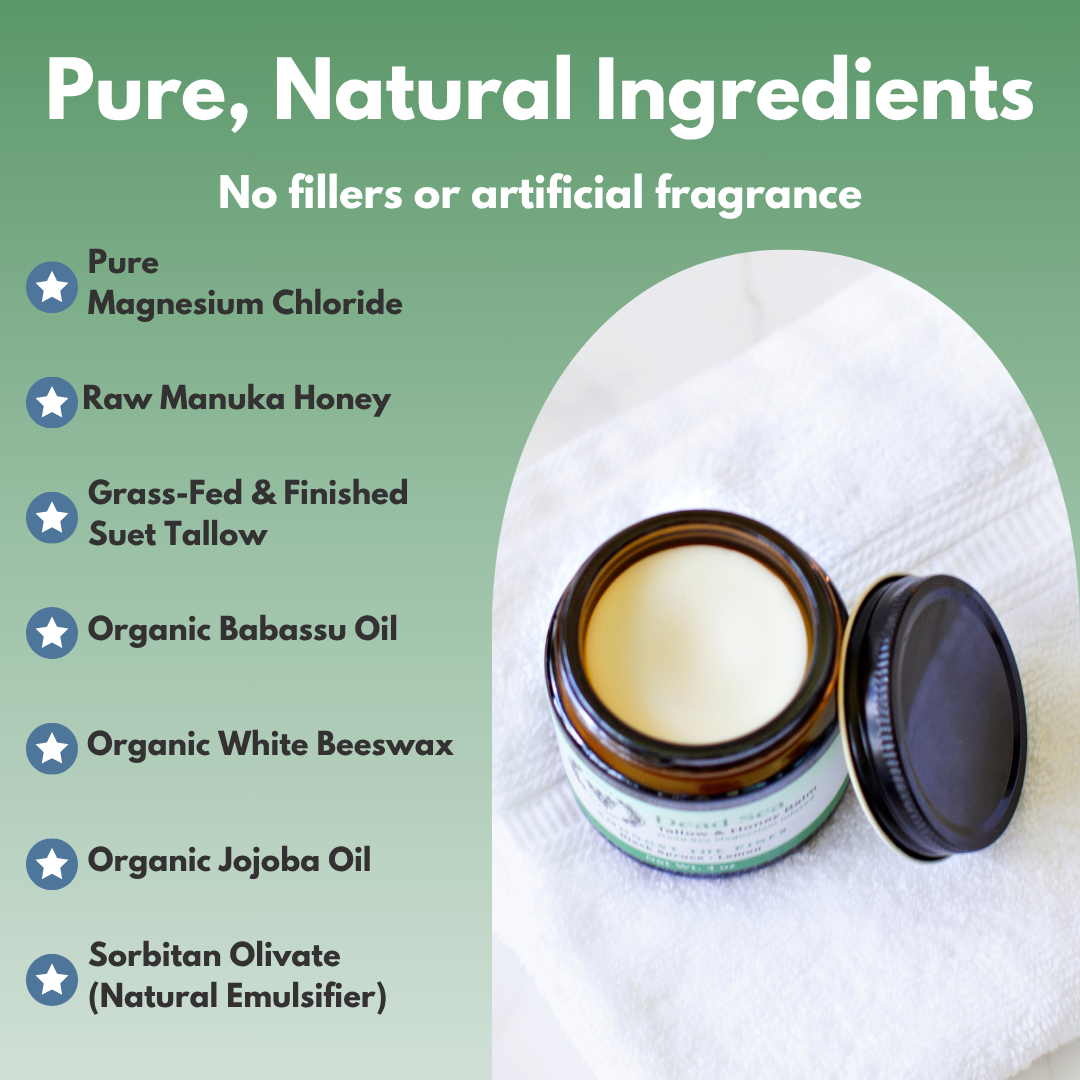 Magnesium Infused Tallow & Honey Balm – Rapha Blends