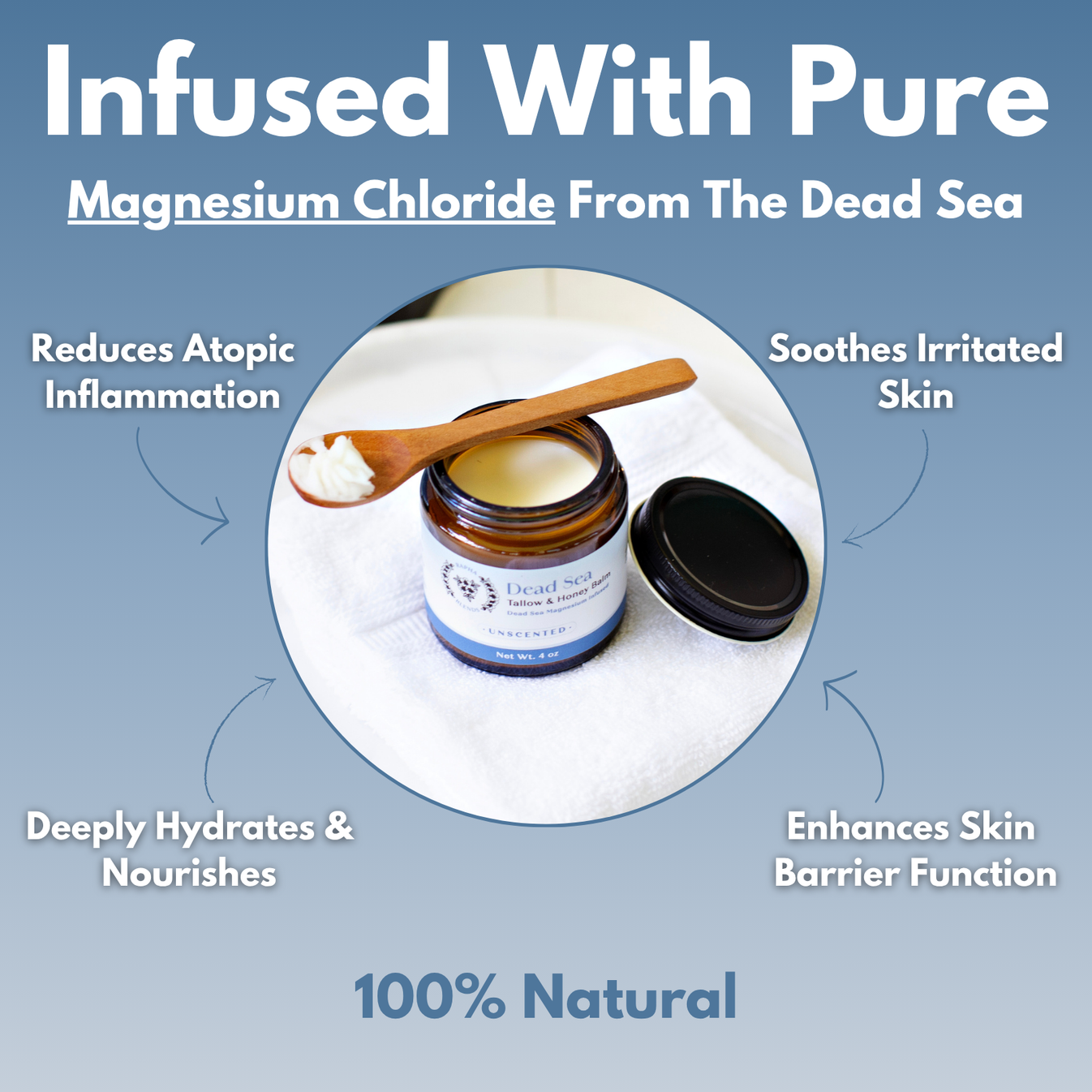 Magnesium Infused Tallow & Honey Balm – Rapha Blends